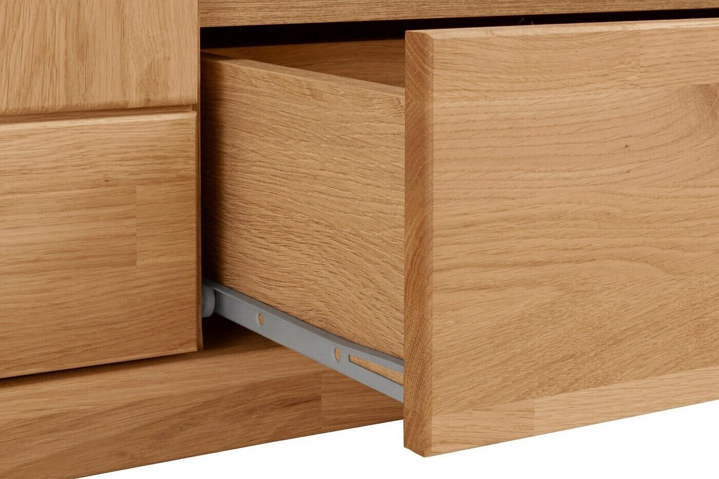 Woltra Wohnwand Ribe (Set, 5-St), Teilmassives Holz, Eiche Teilmassiv ...