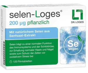 Dr. Loges selen-Loges 200µg pflanzlich Filmtabletten ab 15,31 ...