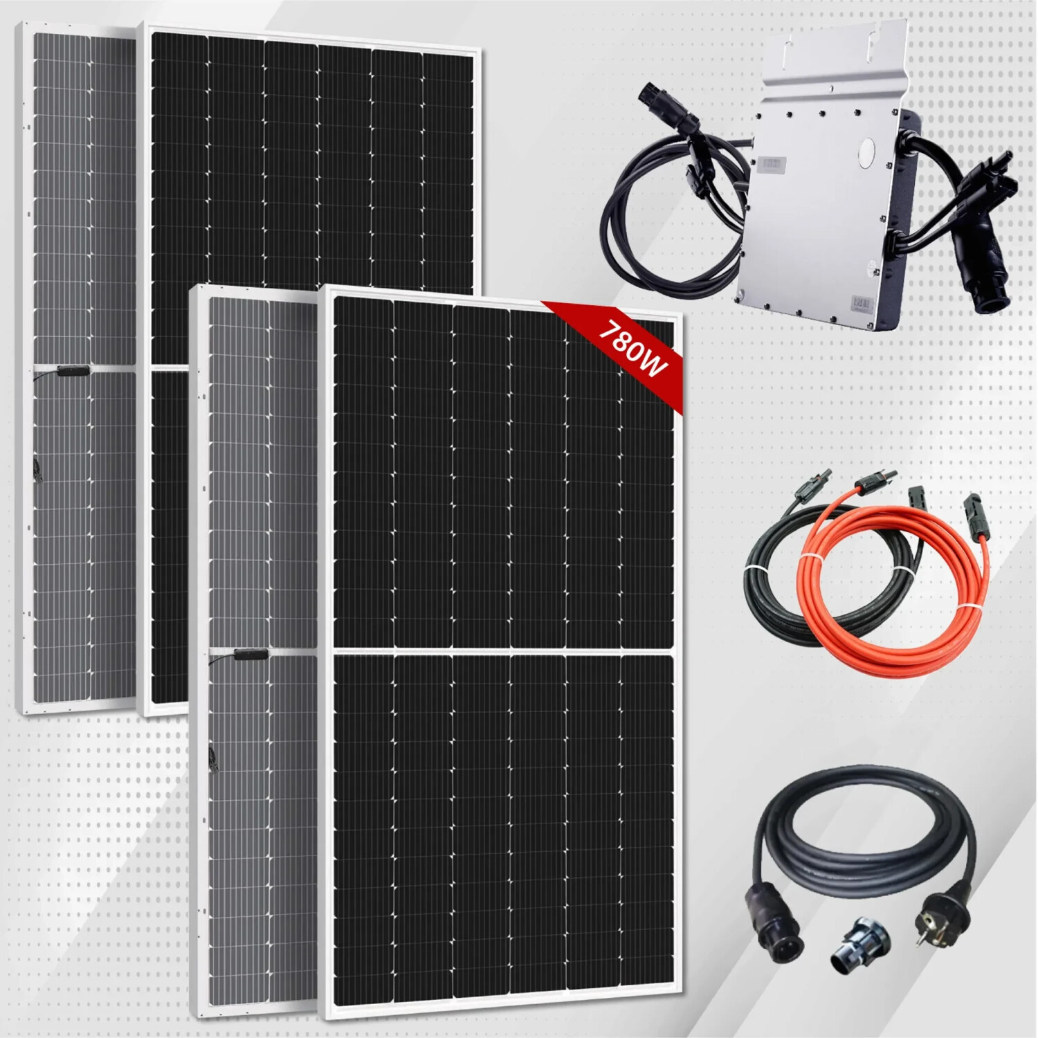 Epp Solar 780 Balkonkraftwerk 600 W Photovoltaik Solaranlage Mit