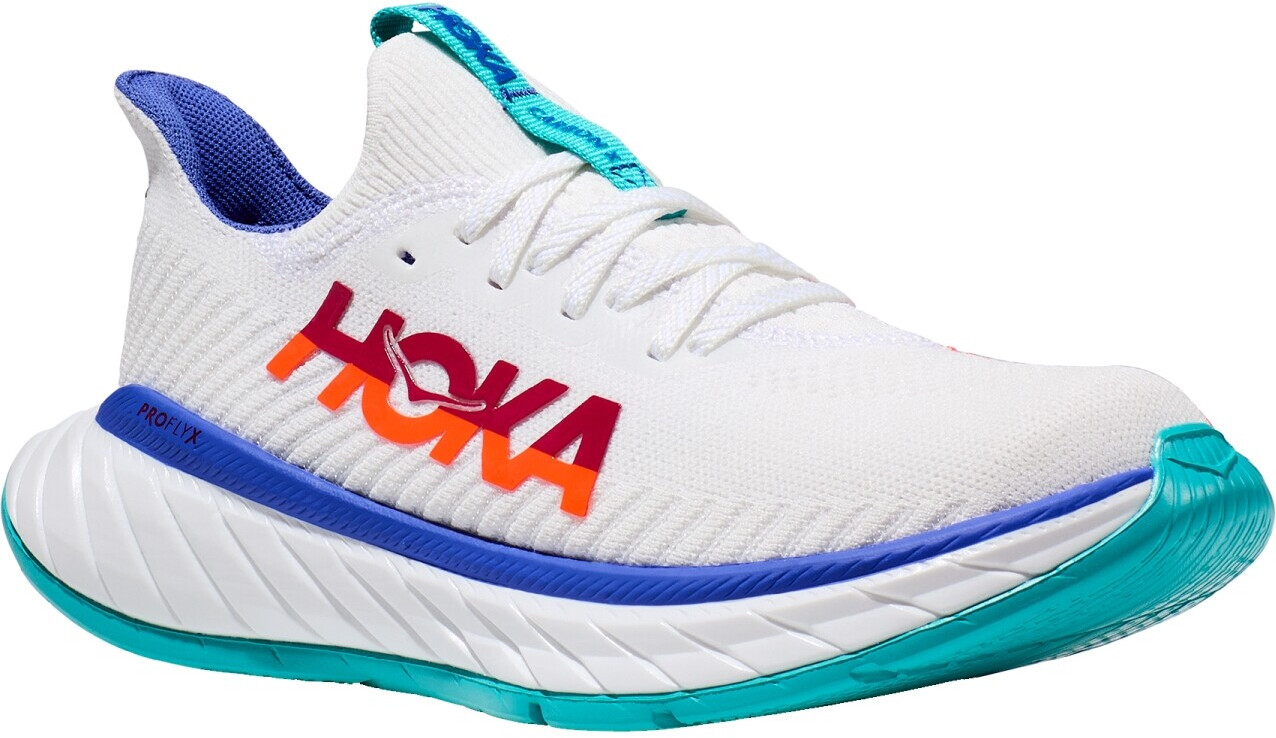 Hoka Carbon X 3 white/blue/red au meilleur prix sur idealo.fr