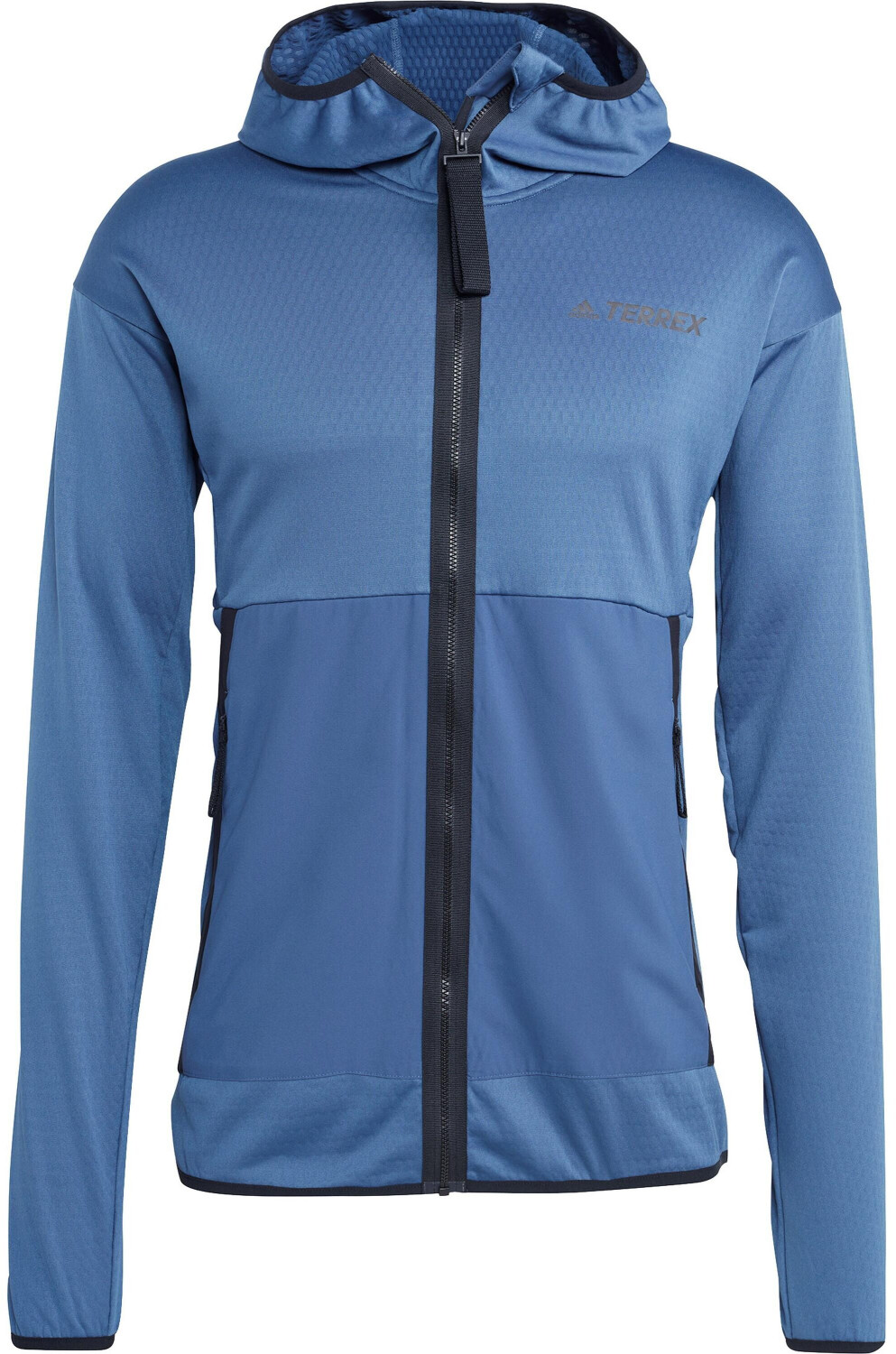 Buy Adidas Terrex Hiking Jacket Tech Fleece Lite Hooded wonder steel ...