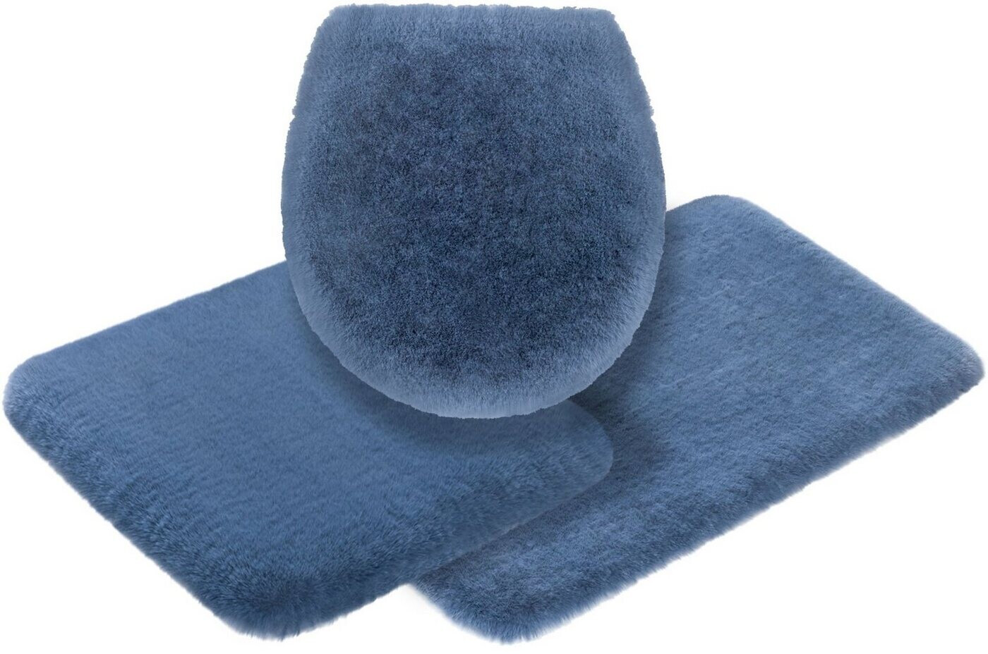 Leonique Badematte Ransol Polyester, rechteckig, 3-tlg. Hänge-WC Set ...