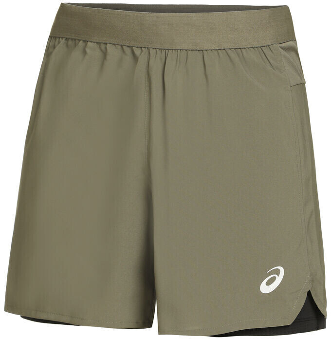 Asics Road 2-N-1 5IN Short (2011C388) mantle green / performance black ...