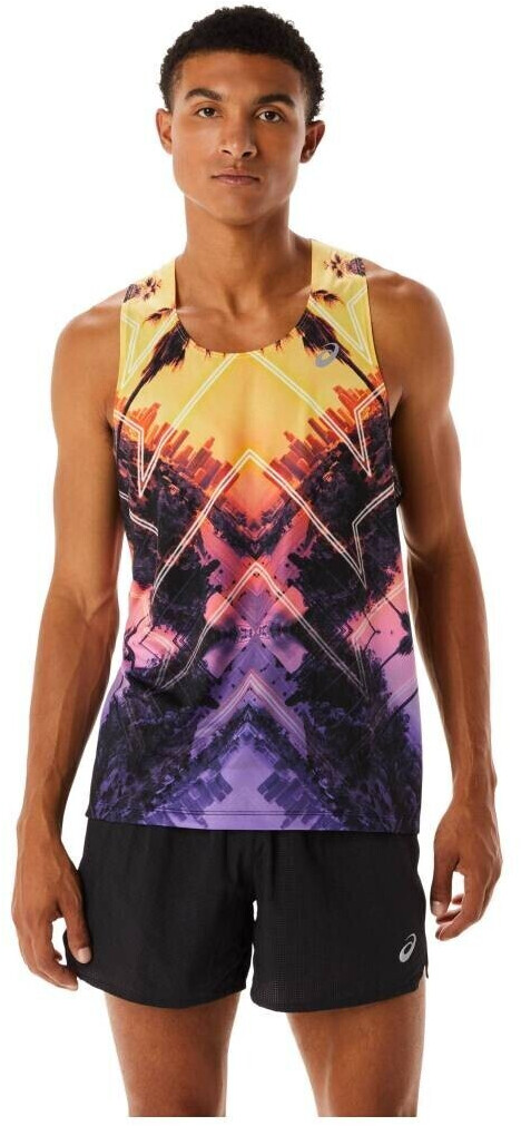 Asics Marathon Singlet (2011C811) light orange / orange pop / amethyst ...
