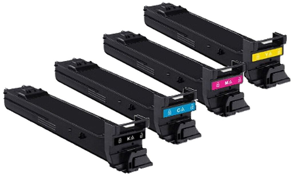Print-Klex 4x Rebuilt Tonerkartuschen für Konica Minolta Magicolor 5550 ...