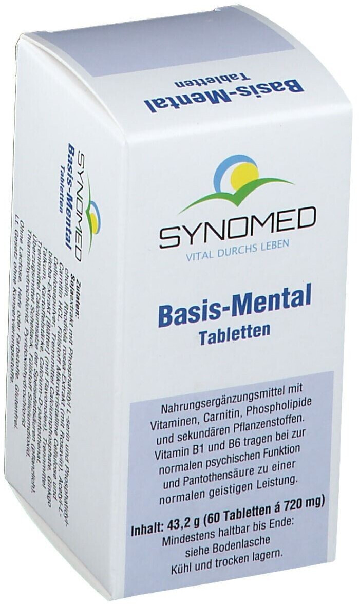 Synomed Basis Mental Tabletten ab 26,68 € | Preisvergleich bei idealo.de