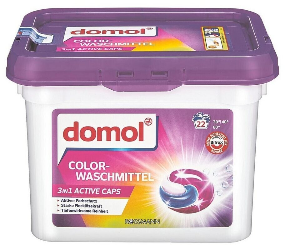 Domol Colorwaschmittel 3in1 Active CAPS 22 WL ab 4,95 ...