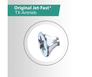 Jet-Fast 60x60mm TX25 TG Pro Inox 100 Stück ab 18,90 € | Preisvergleich ...