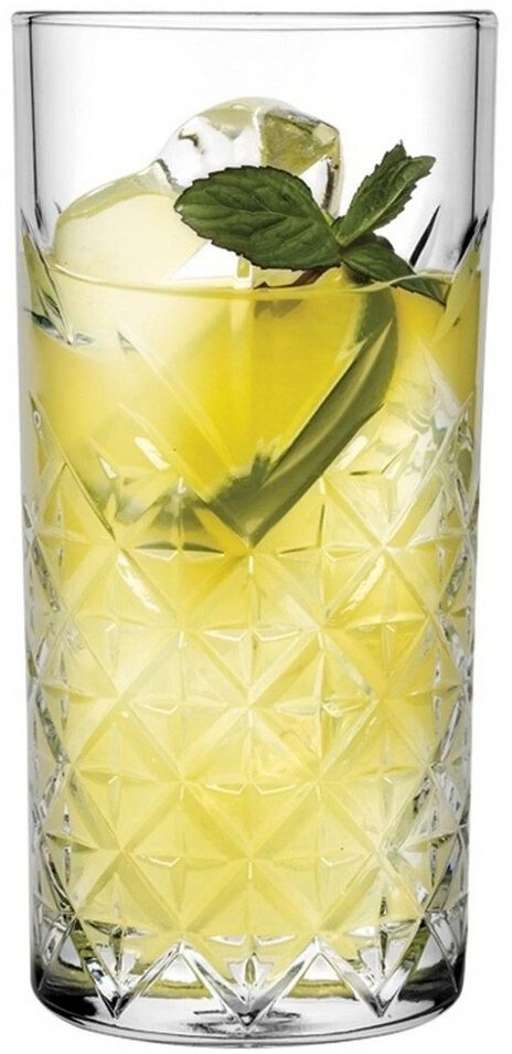 Pasabahce Timeless 520205 Longdrink Glas Wassergläser Kristall Design 4´er Set Transparent 365 ...