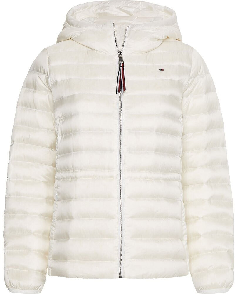 Tommy Hilfiger Quilted Hooded Down-Filled Jacket (WW0WW37264) ecru ab ...