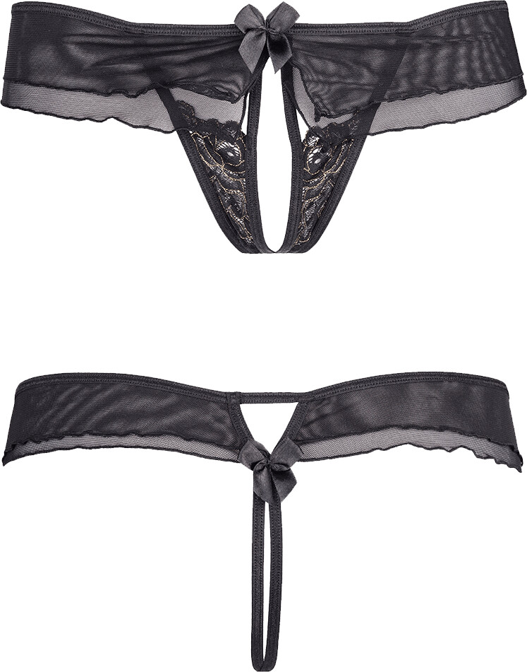 Axami Plus Size Ouvert String aus Tüll und Spitze Plus Size (V-8718PS ...