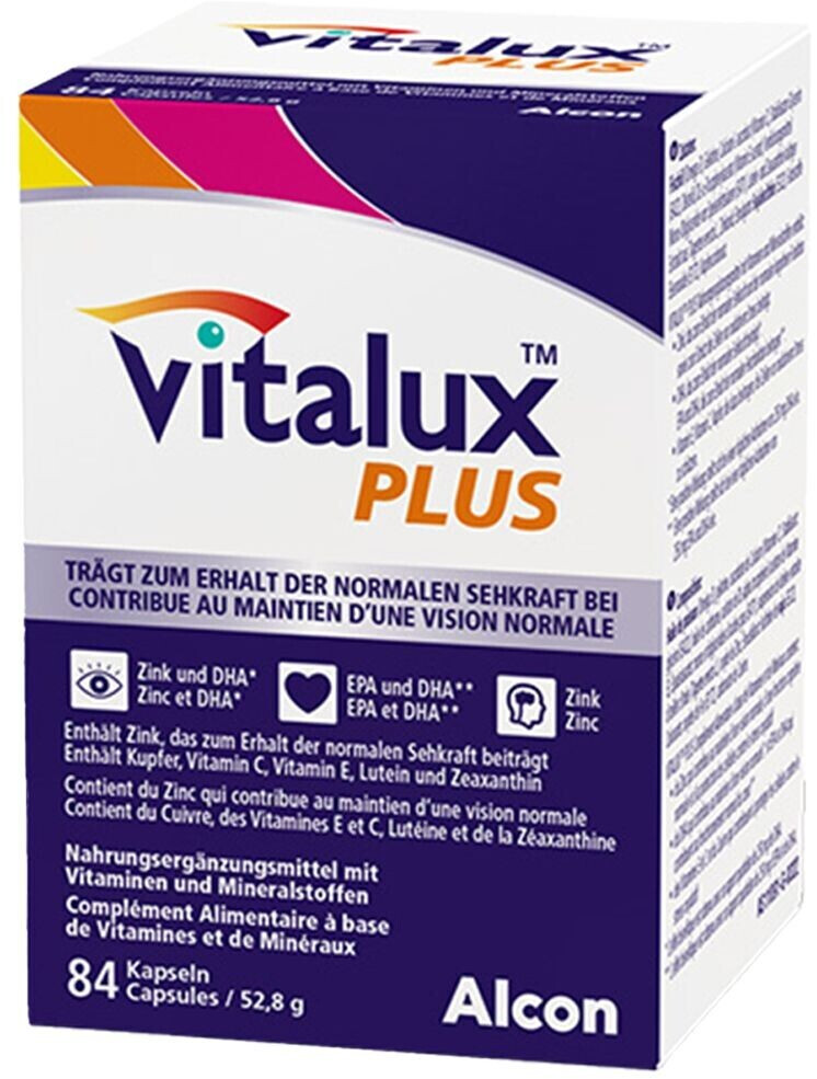 Alcon Vitalux Plus Kapseln ab 14,23 € | Preisvergleich bei idealo.de