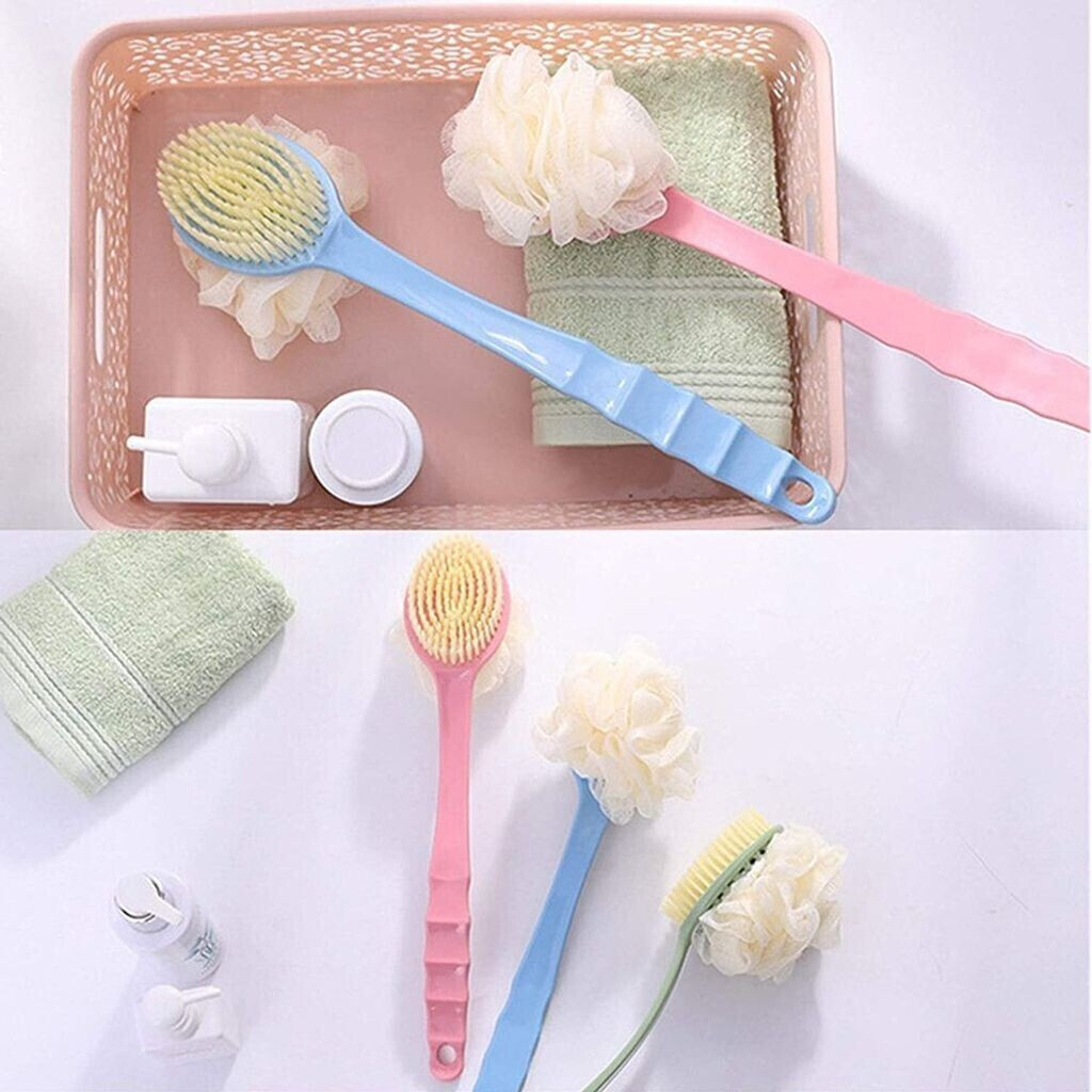 Mmgoqqt Rückenbürste Duschbürste Eincremehilfe für Rücken Badebürste Körperbürste Massagebürste ...