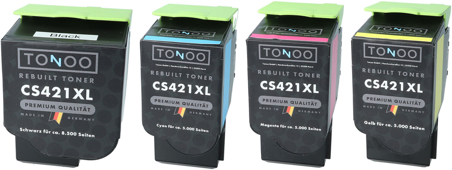 Tonoo Toner ersetzt Lexmark CS421 | CS521 | CS622 | CX421 | CX522 ...