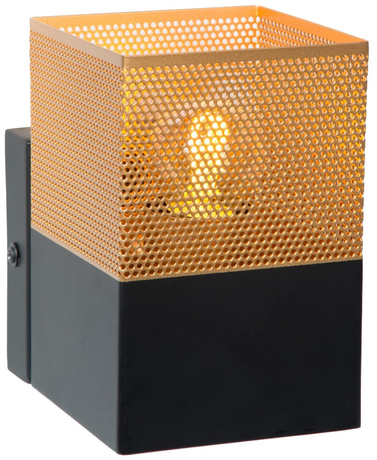 Lucide LED Wandleuchte Renate aus Metall in Schwarz und Gold E27 ...