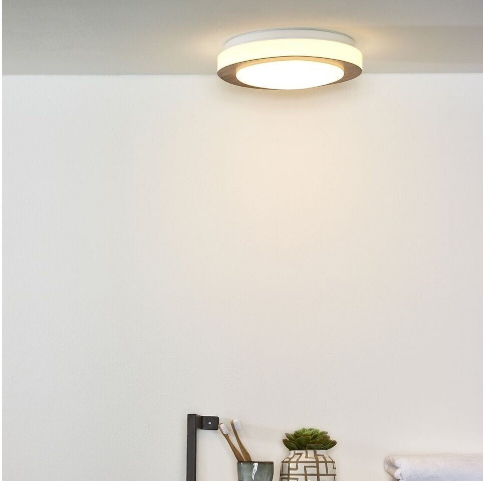 Lucide LED Deckenleuchte 12W dimmbar Dunkel Holz braun ab 44,39 ...