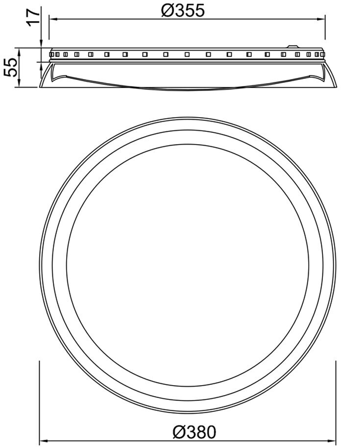 Trio Thea LED Deckenleuchte Sternenhimmel 38 cm ab 162,40 € | Preisvergleich bei idealo.de