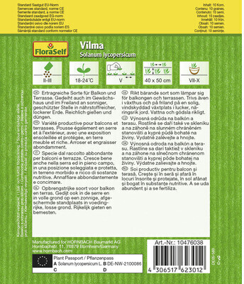 FloraSelf Tomate Vilma F1 Hybride (6674) ab 2,49 € | Preisvergleich bei ...