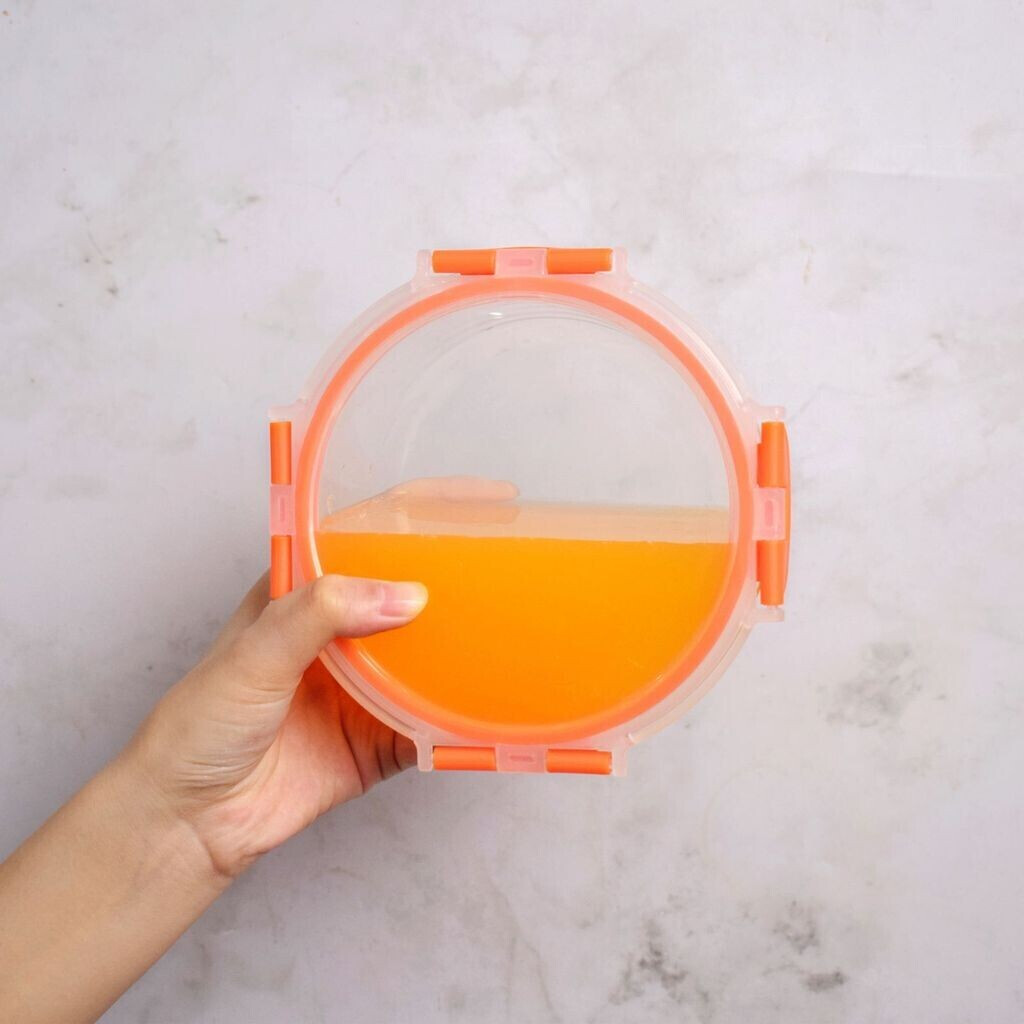 PIE LOCK Glas Frischhaltedosen Set 24 tlg. Orange Bento-Box Lunchbox ab ...