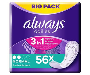 Always Slipeinlagen Fresh & Protect Normal BigPack (56 Stk.) ab 2,75 ...