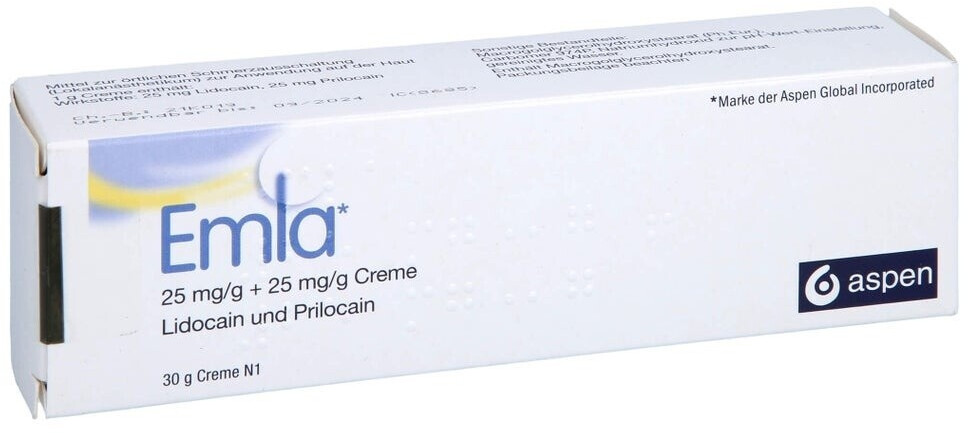 Emla 25mg/g Creme (30g) ab 25,49 € | Preisvergleich bei idealo.de