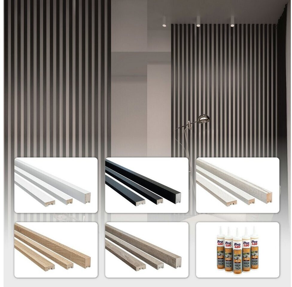 HEXIM 1,35 Meter Lamellen Black Edition, Muster Riviera (25x40mm) ab 10 ...