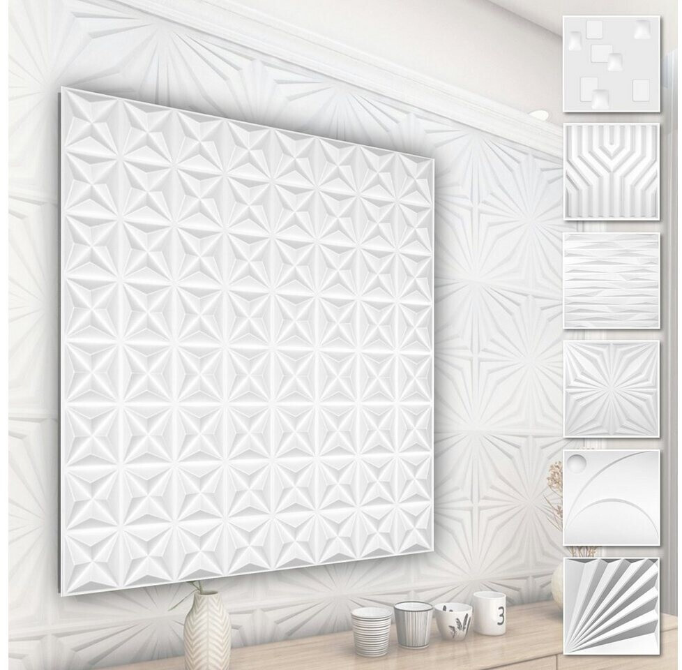 HEXIM 3D Wandpaneele Abstrakt 3 qm 12 Platten, HD003-1 ab 59,90 ...