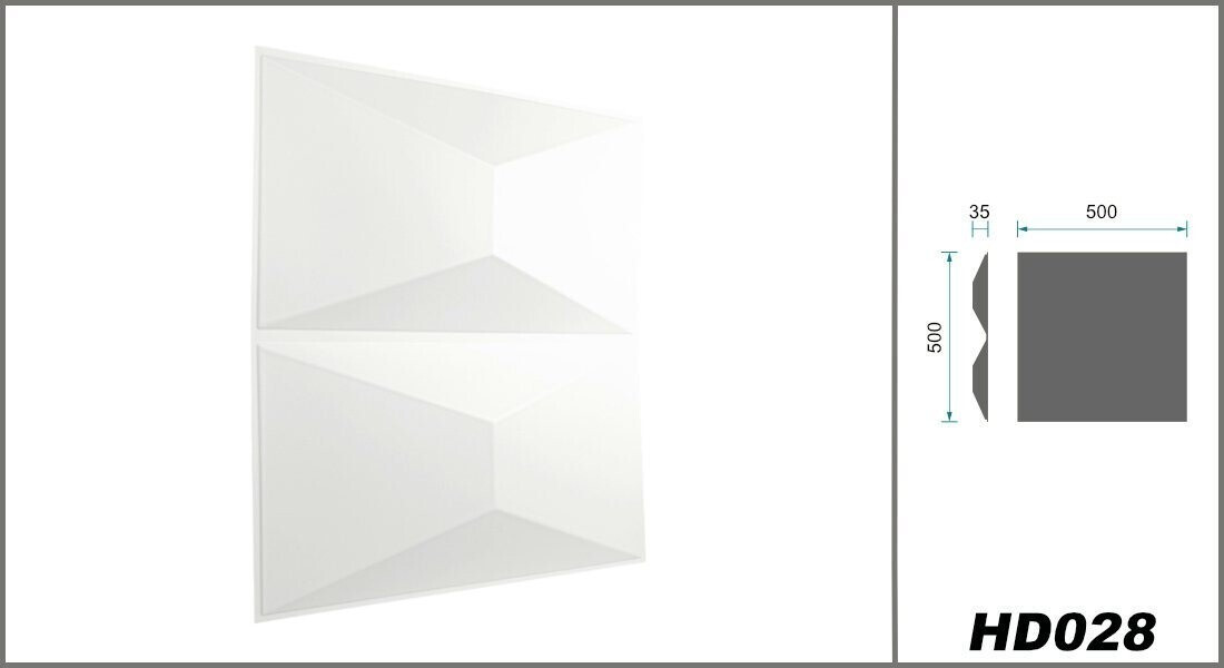 HEXIM 3D Wandpaneele Pyramiden 2 qm 8 Platten, HD028 ab 43,88 ...