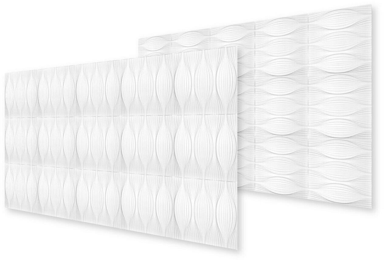 HEXIM 3D Wandpaneele Wave 3 qm 12 Platten, HD130 ab 59,90 ...