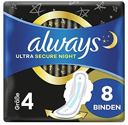 Always Ultra Secure Night Binden Gr. 4 (8 Stk.) ab 2,19 ...