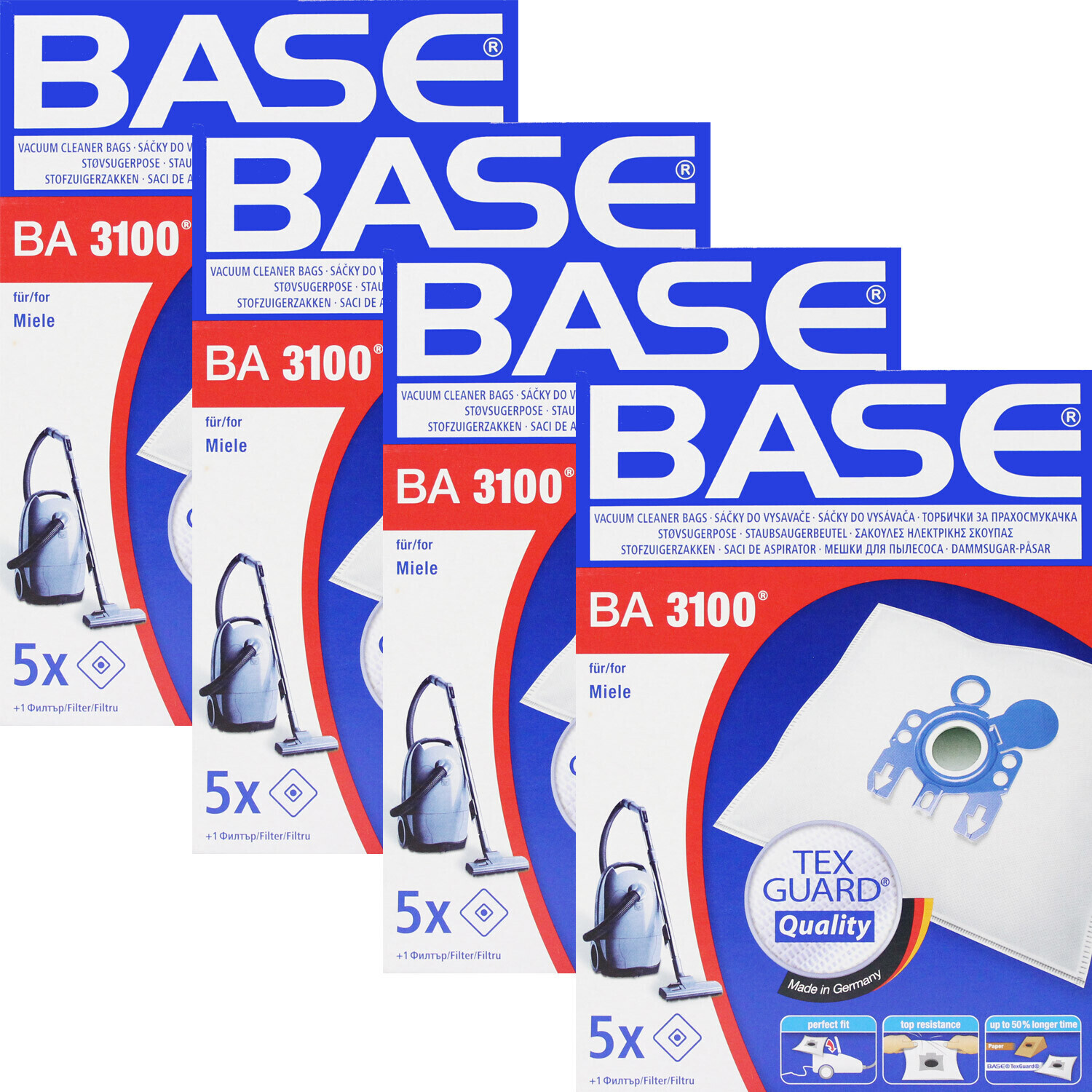 Base 20x Staubsaugerbeutel BA 3100 4x5er Pack ab 11,10 ...