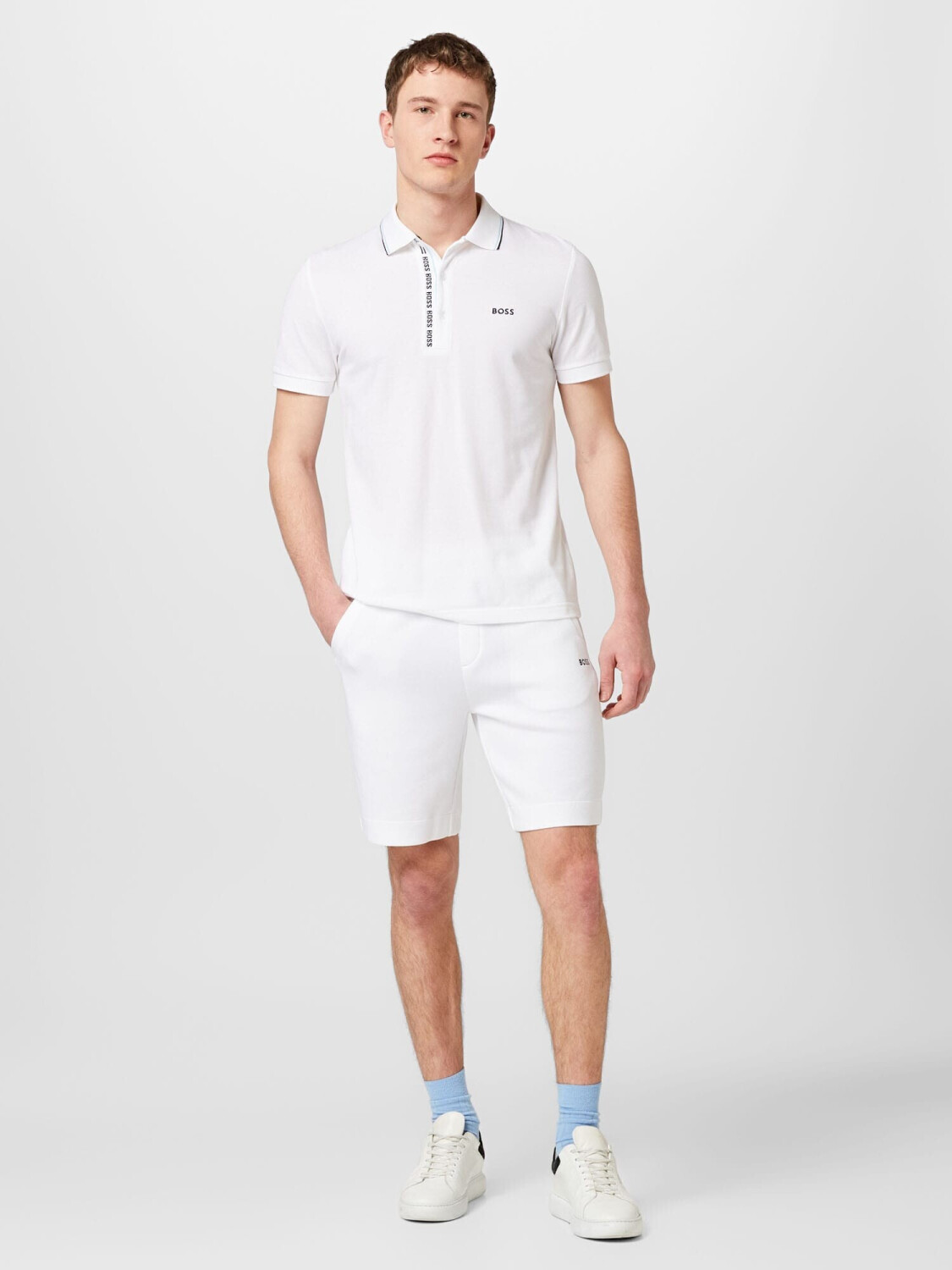 Hugo Boss Paule Short Sleeve Polo (50469391-104) white au meilleur prix ...