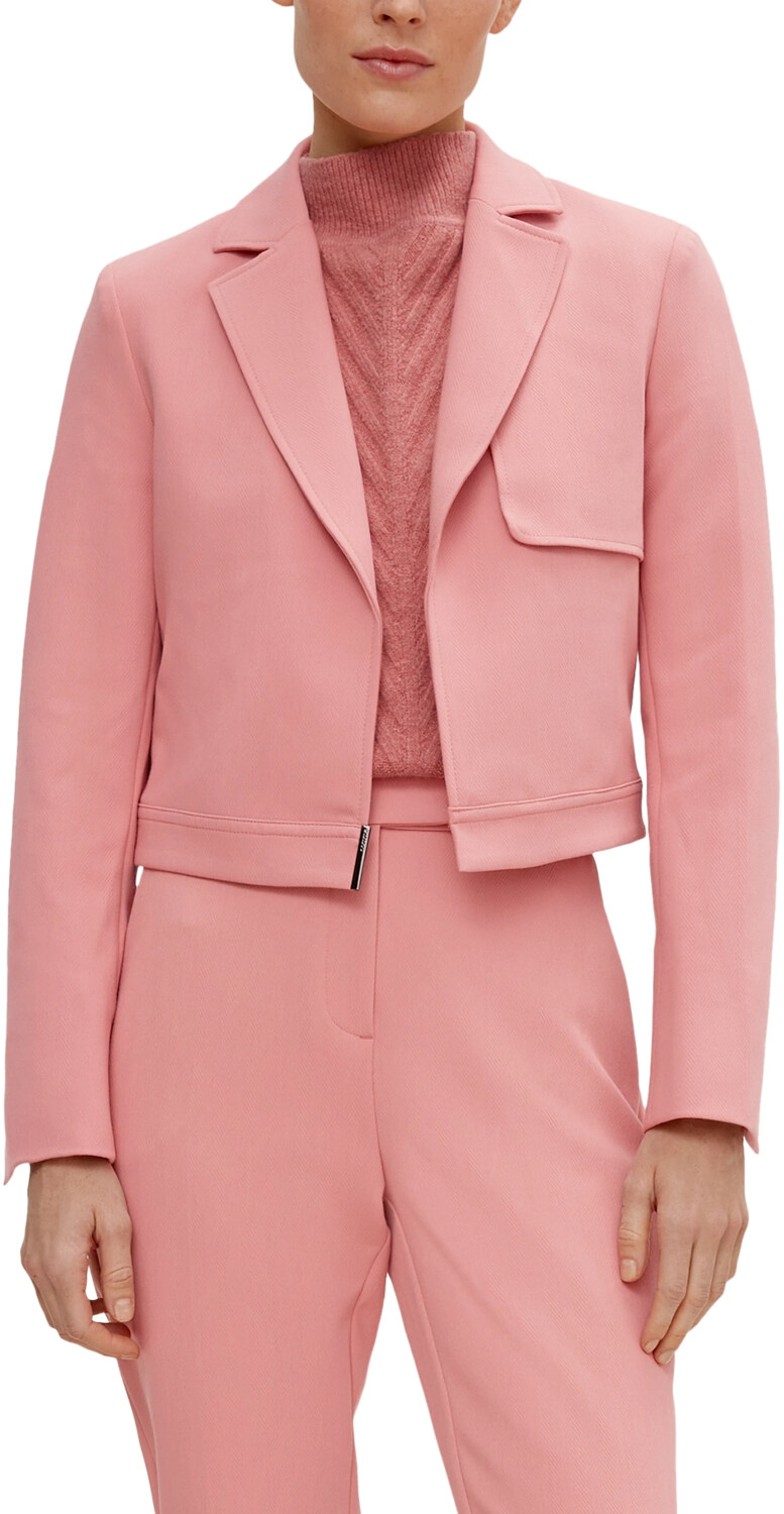 Comma Kurzblazer mit Fischgrätmuster (2121328.2154) pink ab 54,55 ...