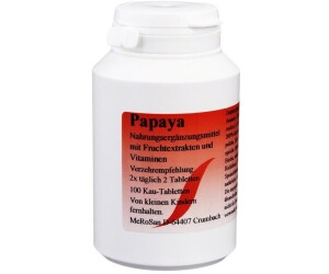 Merosan Papaya Kautabletten (100 Stk.) ab 11,36 € | Preisvergleich bei ...