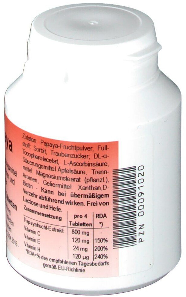 Merosan Papaya Kautabletten (100 Stk.) ab 11,36 € | Preisvergleich bei ...