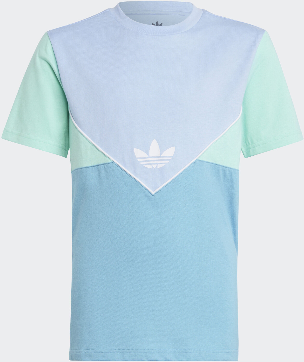 Adidas adicolor T-Shirt (IC6241) blue dawn / easy green / preloved blue ...
