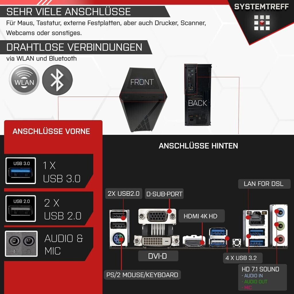 Systemtreff Basic Gaming Komplett Set 20151611 ab 519,90 ...