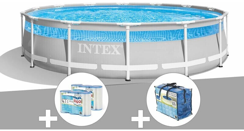 Intex Intex Prism Frame 366 x 99 cm pump, water maintenance set, ladder ...