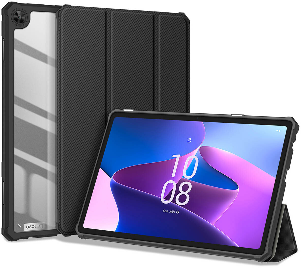 Dux Ducis Lenovo Tab M10 (3rd gen) Kunststoff Klapphülle Schwarz ...