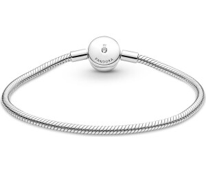 Pandora Moments Halo Snake Chain Bracelet (590038C01) au meilleur prix ...