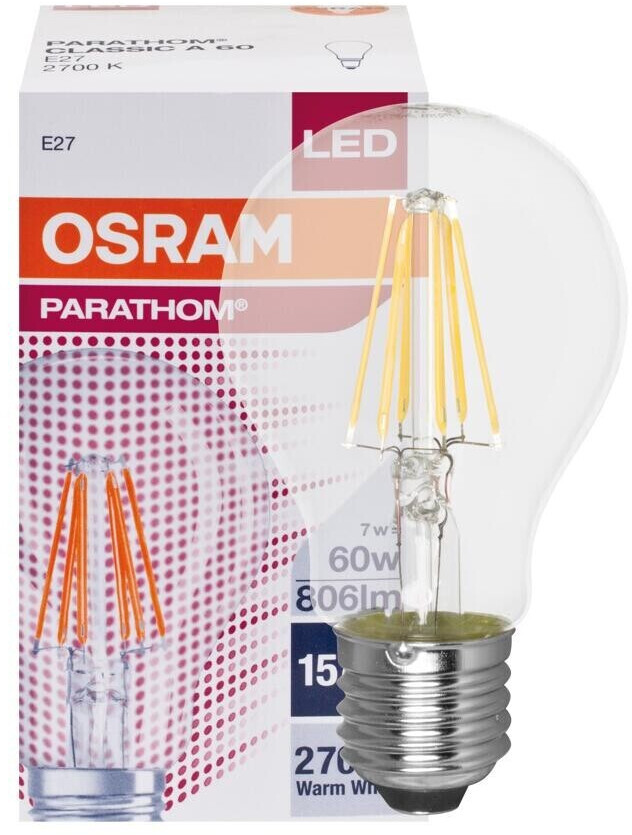 Osram E27 PARATHOM Retrofit CLASSIC LED light bulb 6.5W like 60W 2700K ... Osram E27 PARATHOM Retrofit CLASSIC LED light bulb 6.5W like 60W 2700K ...
