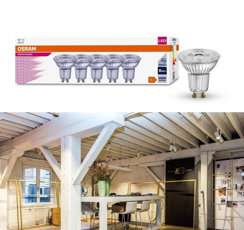 Osram 5er Pack Gu10 Parathom Par16 36° Ausstrahlwinkel 4 3w Wie 50w