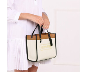 Coach Colorblock Leather Coach Badge Field Tote 22 (C3461 B4CAH) multi ...