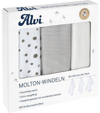 Alvi Molton 3-pack (80x80 cm) ab 15,38 € | Preisvergleich bei idealo.de