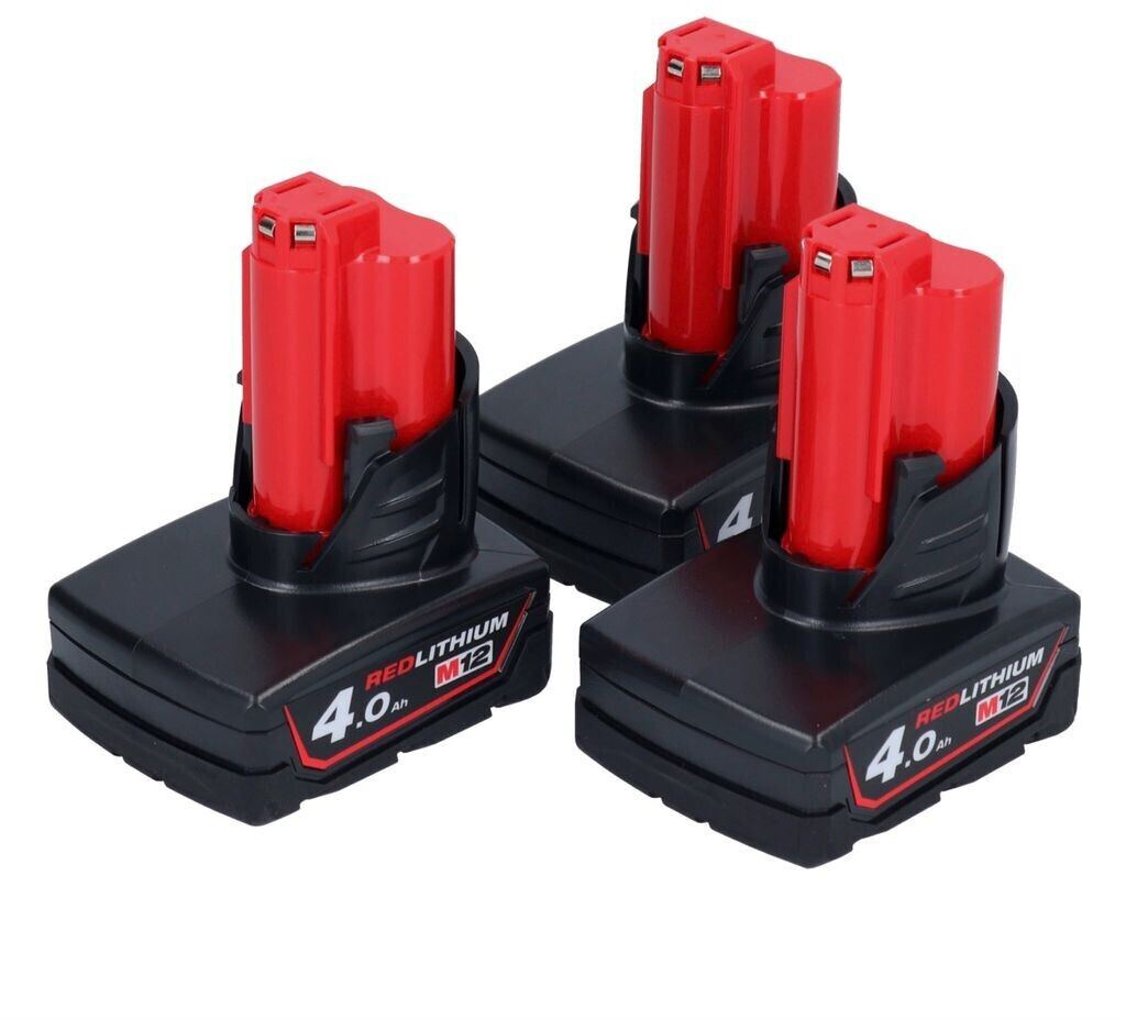 Milwaukee 3 x M12 B4 4,0 Ah ab 120,83 € | Preisvergleich bei idealo.de