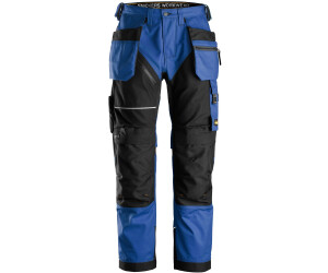 Snickers RuffWork Canvas+ Arbeitshose m. Holstertaschen Blau-Schwarz ab ...