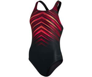 Speedo Digital Placement Medalist Swimsuit (12199G) black/dragonfire ...