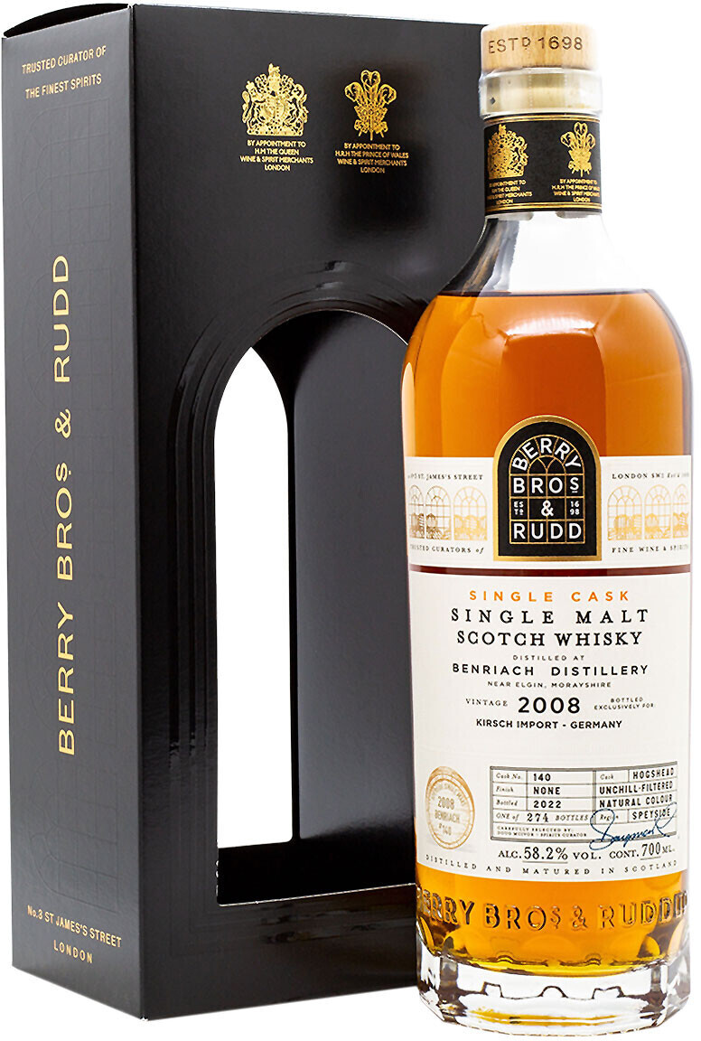 Berry Bros & Rudd Benriach 2008/2022 Cask 140 Single Malt Scotch Whisky ...