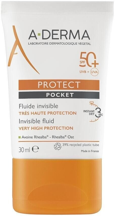 A-Derma Protect Pocket Invisible Fluid 50+ (30 ml) a € 7,75 (oggi ...