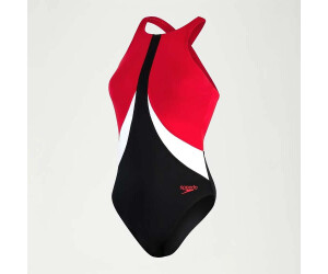Speedo Colourblock High Neck Swimsuit (8-00305915475) rot ab 36,99 ...